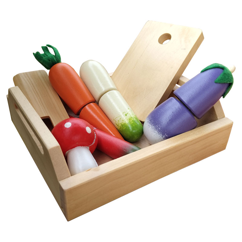 Sayur Potong Mainan Edukatif Kayu - Pretend Play | Kayu Seru