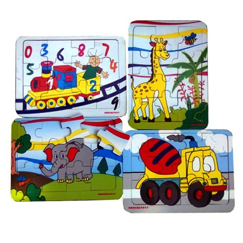Mainan Puzzle Kayu | Puzzle Paket Kecil | Kayu Seru