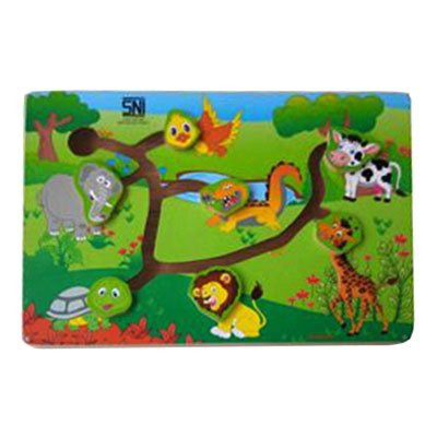 Mainan Edukatif Dari Kayu | Maze Kepala Hewan | Kayu Seru