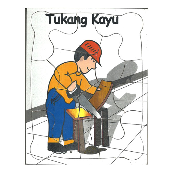 Puzzle Profesi Tukang Kayu Mainan Kayu Edukatif - Kayu Seru