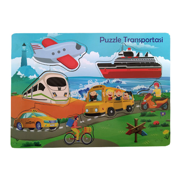 Puzzle Kendaraan Mengenal Aneka ALat Transportasi - Kayu Seru